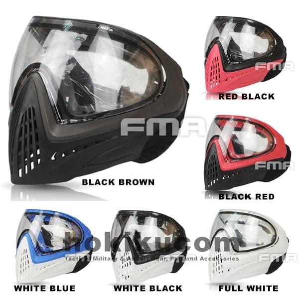 Tactical Mask FMA F1 Full Face Safety Airsoft Double Layer Lens ...